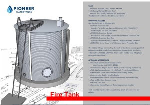Fire Water Storage Tanks by Pioneer | Divine Water Tanks